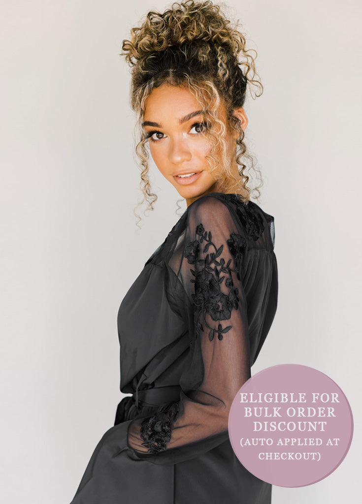 HILDY ROBE- BLACK - Robed With Love