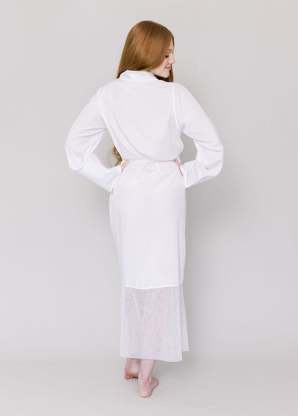 Bridal Robe Blake White | Wedding Day Robe | Getting Ready Robe Wedding ...